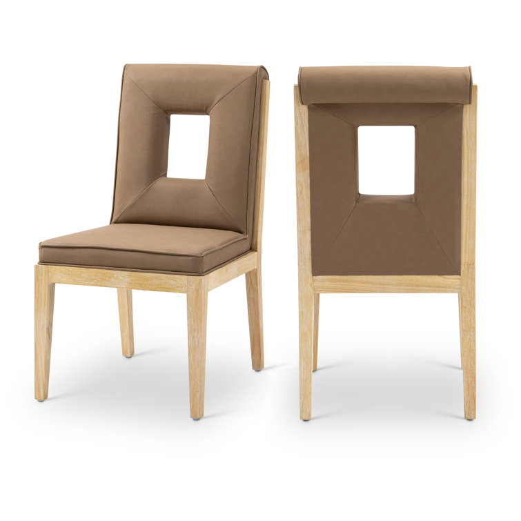 Latitude Run® Flore Vegan Leather Dining Side Chair | Wayfair